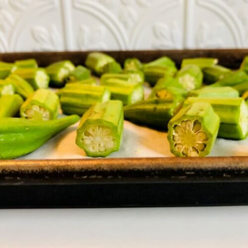 Oven Baked Okra (An Easy and Delicious Side Dish) - A Sweet Alternative