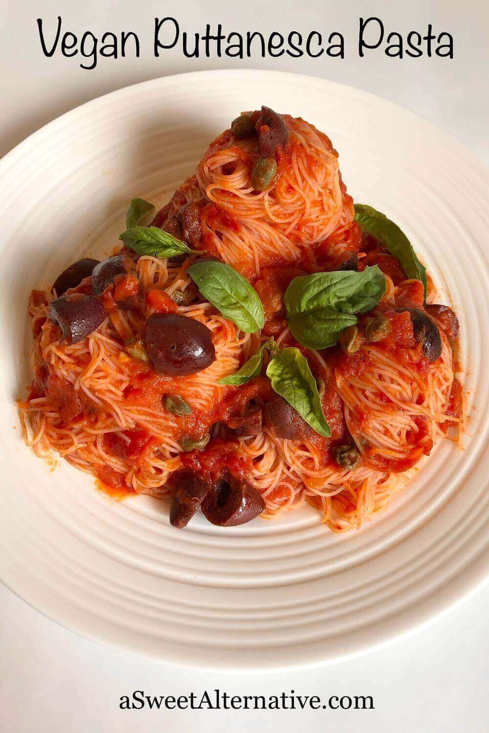 Vegan Puttanesca Sauce (Without Anchovies) - A Sweet Alternative