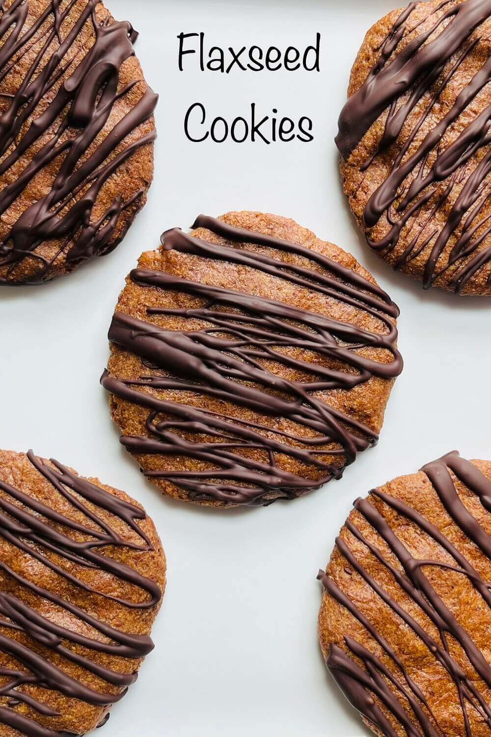 Chocolate-Drizzled Flaxseed Cookies (Easy Recipe) - A Sweet Alternative