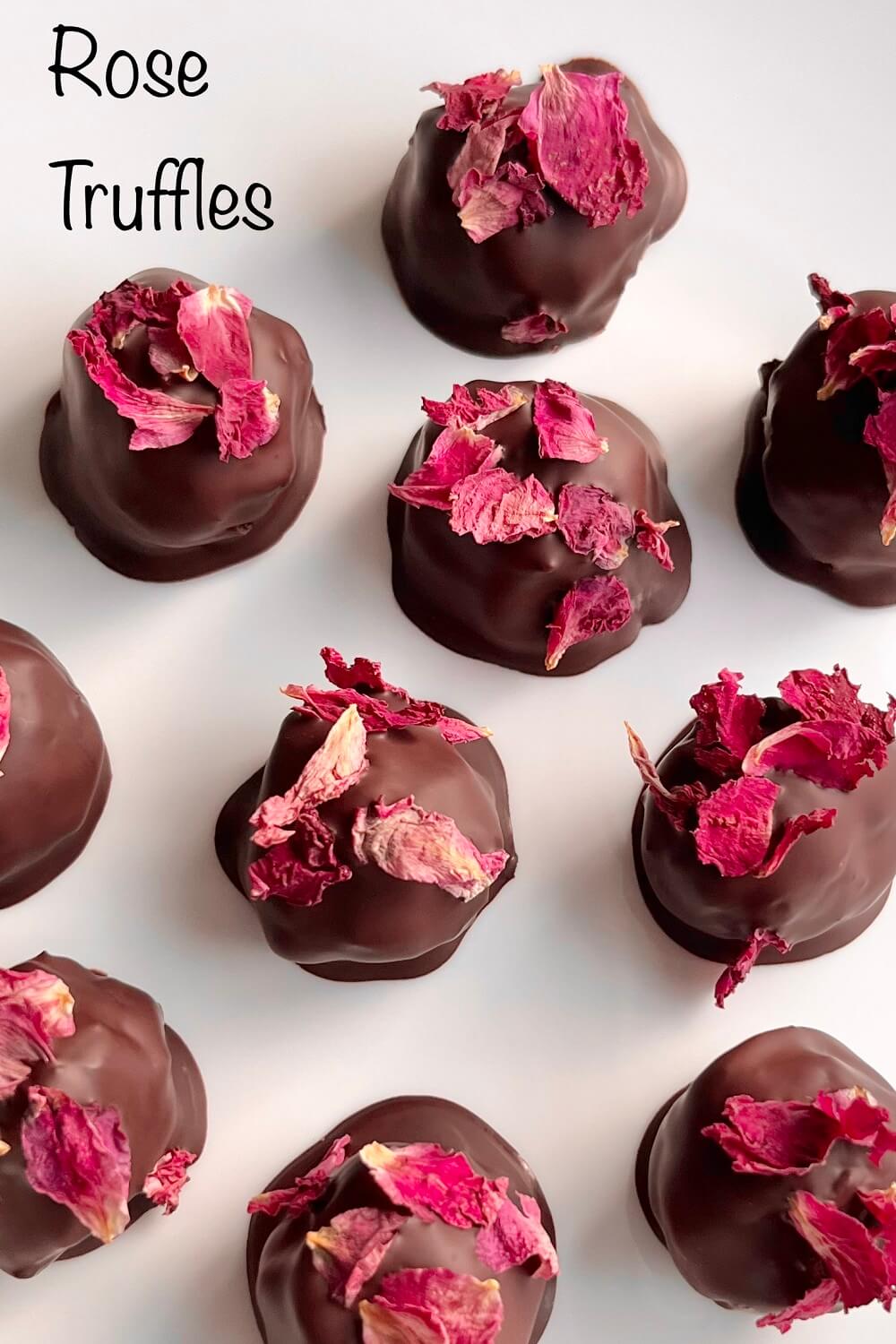 Rose Truffles (My Favorite Valentine’s Day Chocolate Treat) - A Sweet ...