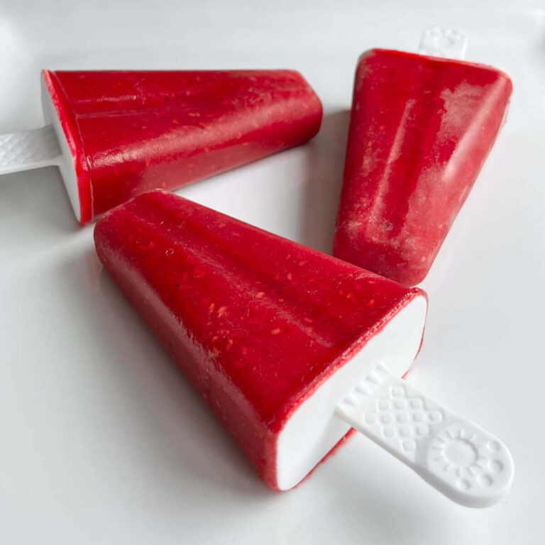 Homemade Raspberry Popsicles (Easy and Delicious) - A Sweet Alternative