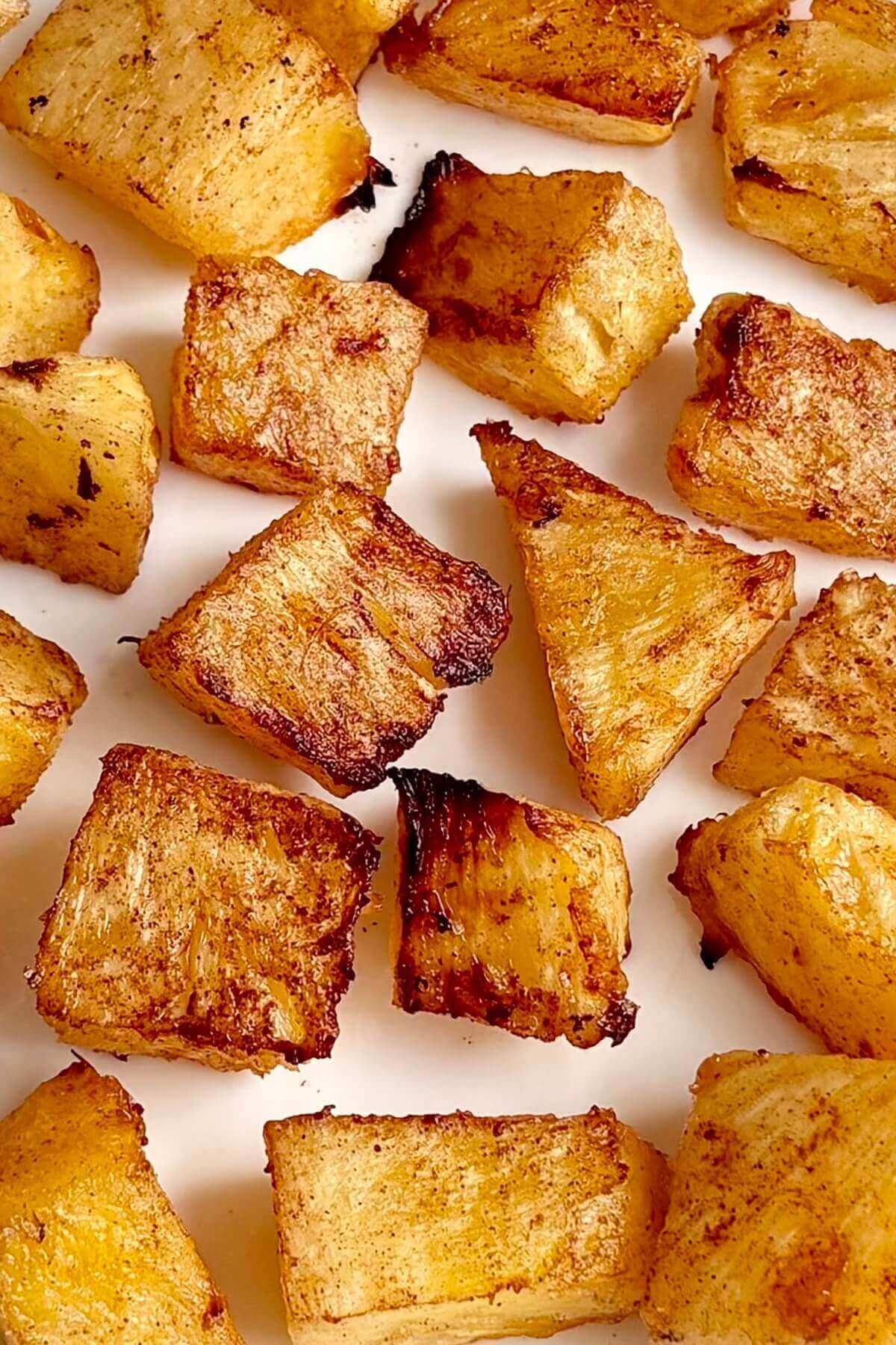 Spiced Oven-Roasted Pineapple - A Sweet Alternative