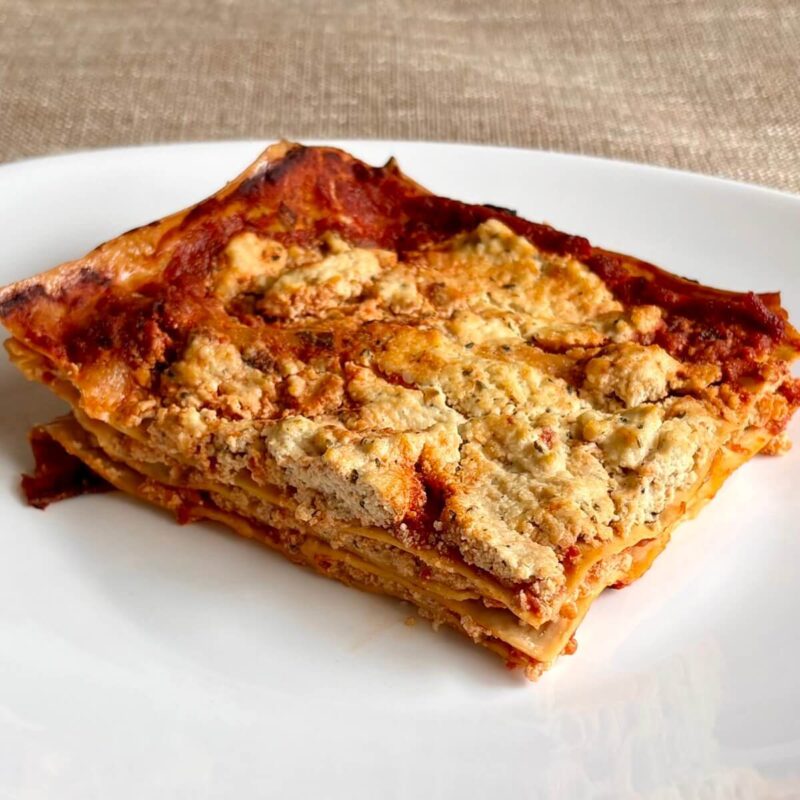 Vegan Gluten-Free Lasagna (With Tofu “Ricotta”) - A Sweet Alternative