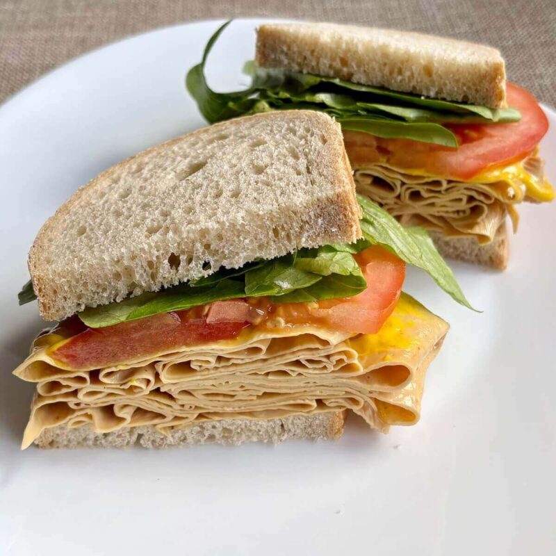 Easy Vegan Turkey Slices - A Sweet Alternative